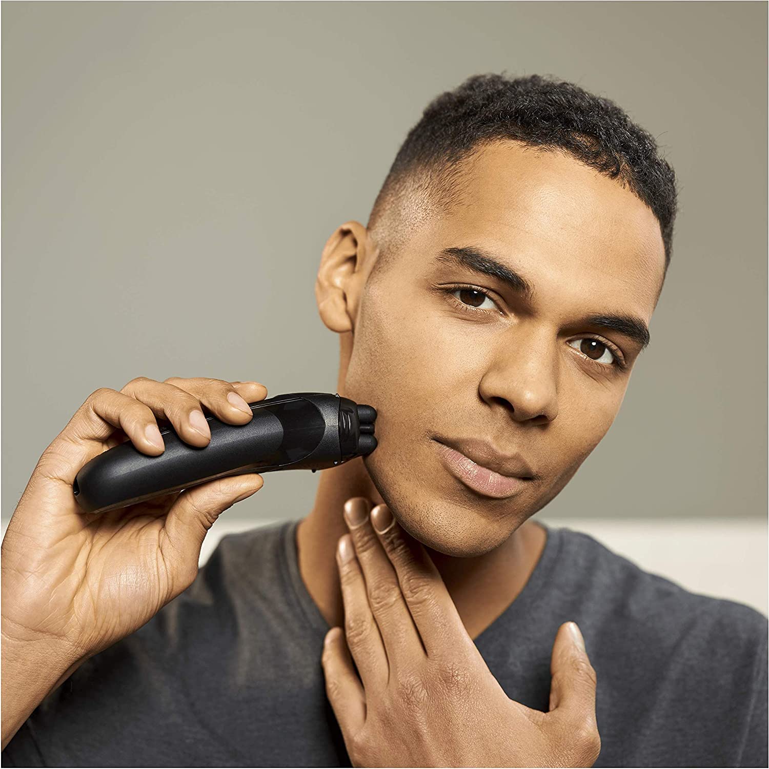 32B Shaver Replacement Head Foil & Cutter Cassette for Braun Series 3 Razor 320 330 340 350CC,Black
