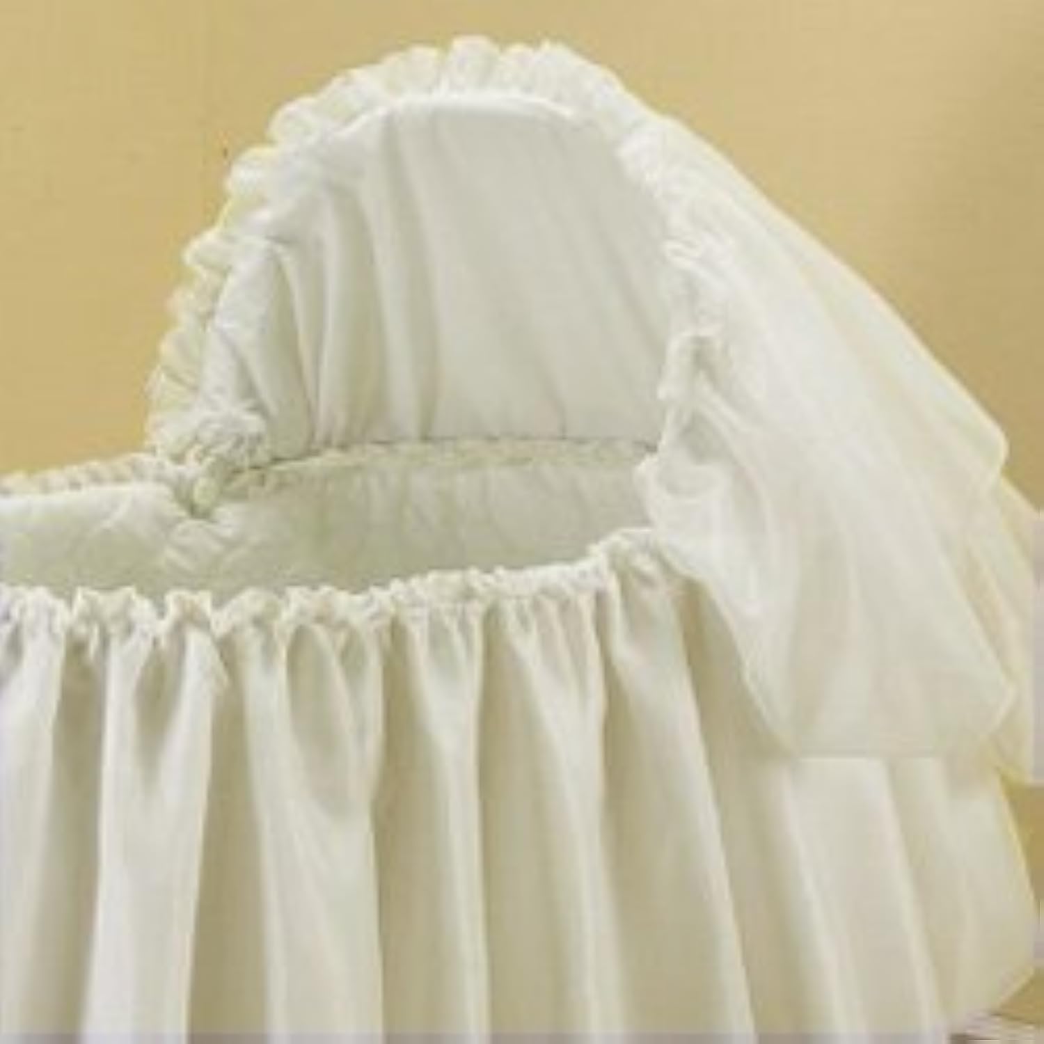 Babykidsbargains Sheer Elegance Bassinet Short Liner Skirt and Hood, 13"x29"