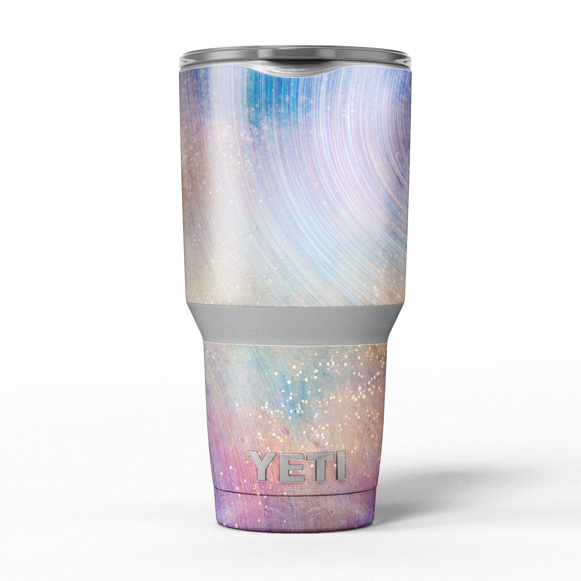 Design Skinz The Swirling Tie-Dye Scratched Surface - Skin Decal Vinyl Wrap Kit Compatible with The Yeti Rambler Cooler Tumbler Cups