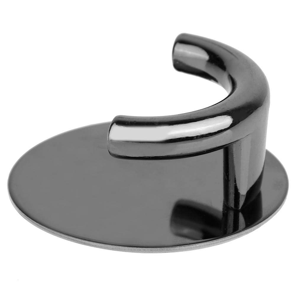 Zerodis Door Hangers Stainless Steel + Zinc Alloy Adhesive Hanger Hang Door Wall Kitchen Bathroom (Black)