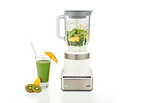 Braun JB7350 WHS PureMix Power Countertop Blender with Thermal Resistant Glass Jug, 56 Fl. Oz, White