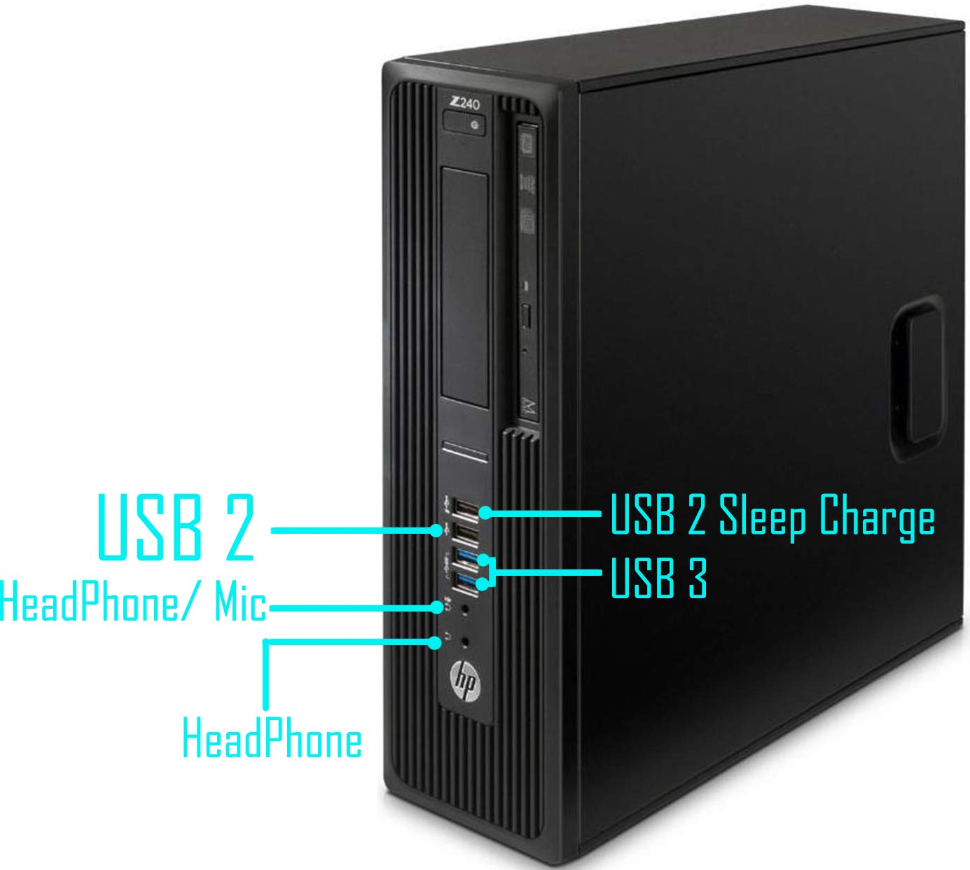 HP Z240 Workstation SFF Desktop PC, Intel Core i5-6500 Upto 3.60GHz, 32GB RAM, 256GB SSD, AMD Radeon HD 8570 1GB 4K, DisplayPort, HDMI, DVI, AC Wi-Fi, Bluetooth - Windows 10 Pro (Renewed)