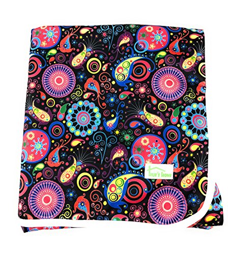 Designer Pattern Ultra-Soft Washable Large 29" x 29" Incontinence Chair or Bed Pad (Cosmic Multi)