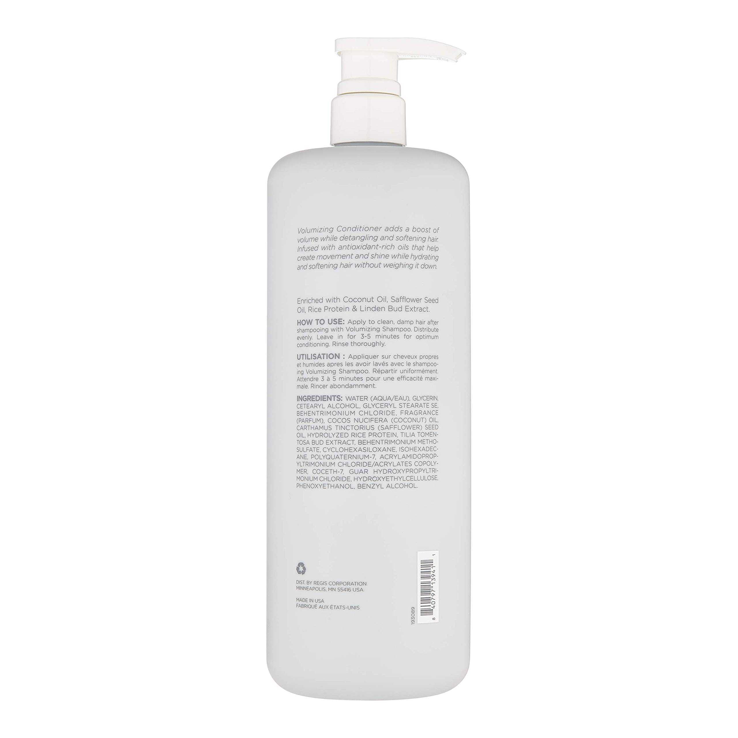 DESIGNLINE Volumizing Conditioner, 33.8 oz - Regis Sulfate Free Formula Boosts Volume and Detangles & Softens Hair (33.8 oz)