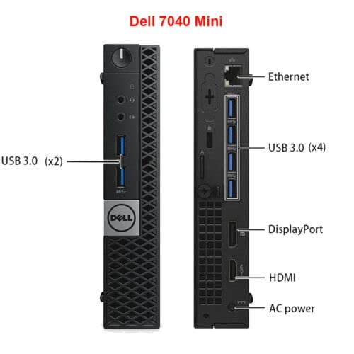 Dell Optiplex 7050 | i5-6500 Quad Core | 16GB DDR4 | 256GB SSD | Win 10 Pro | Micro Tower (Renewed)