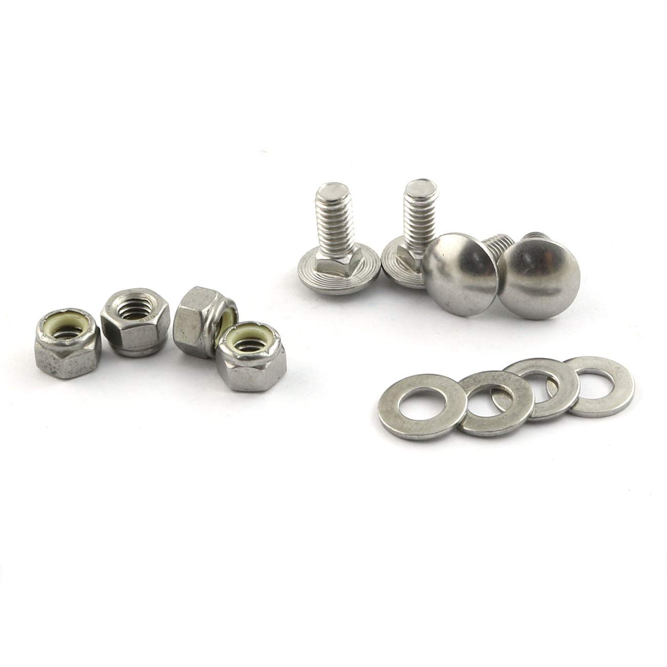 4pcs 710-0451,736-0242,712-04063 Snow Blower Skid Slide Shoe Mounting Bolts Kit for MTD 784-5580,Oregon 73-031, Rotary 8828, Stens 780-420 and Others.