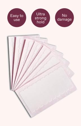 Glam Seamless Double Sided Tape for Hair Extensions, Replacement Tape for Tape in Hair Extensions - 60 Tabs Pack