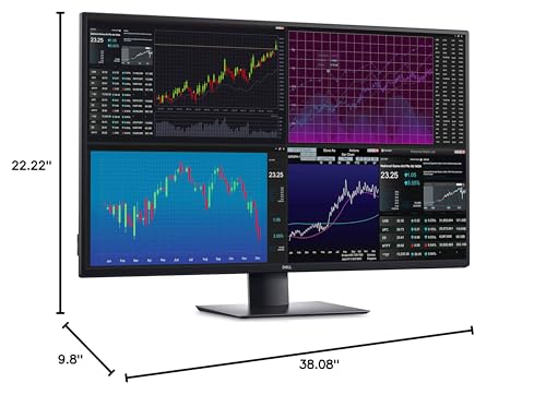 Dell U4320Q UltraSharp 43 Inch 4K UHD Computer Monitor - IPS Gaming Display, HDMI, USB-C, PC Monitor for High-Performance Gaming and Workstations (Renewed)