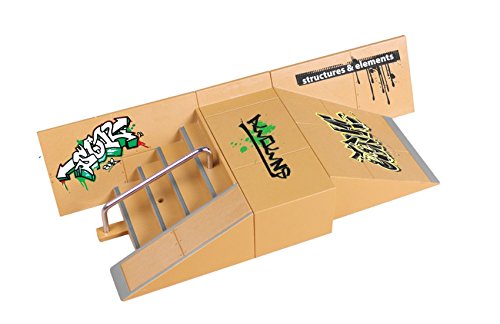 Aestheticism Skate Park Kit, with Interesting Accessories, Experience More Gameplay and Happiness for Kids - Ramp Parts for Fingerboard Skate Park Ultimate Parks Training Props