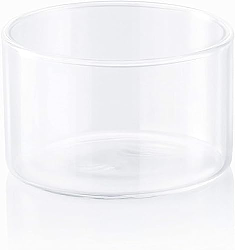 Borosil Small Glass Bowl for Dessert, 3.5 Oz, Set of 6, Mini Ramekins for Baking, Lightweight Borosilicate Glass, Clear Glass Bowls for Serving Dips & Sauce - Oven Safe, Microwave & Dishwasher Safe