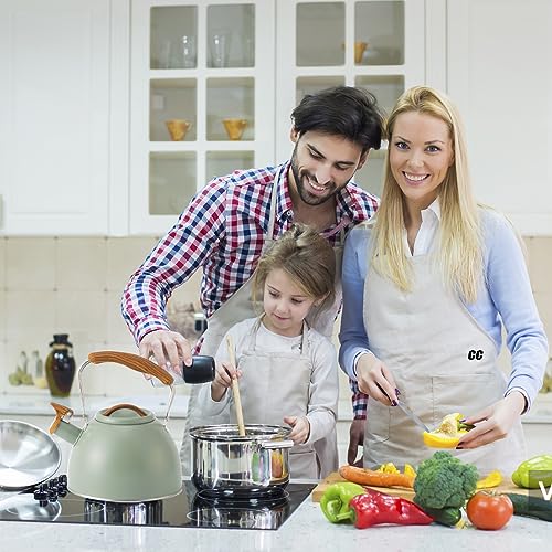 3L Whistling Tea Kettle for Stove Top,Teapot for Stovetop, Wooden Handle for Cool Toch▂20 * 23.5cm/7.78"*9.25"