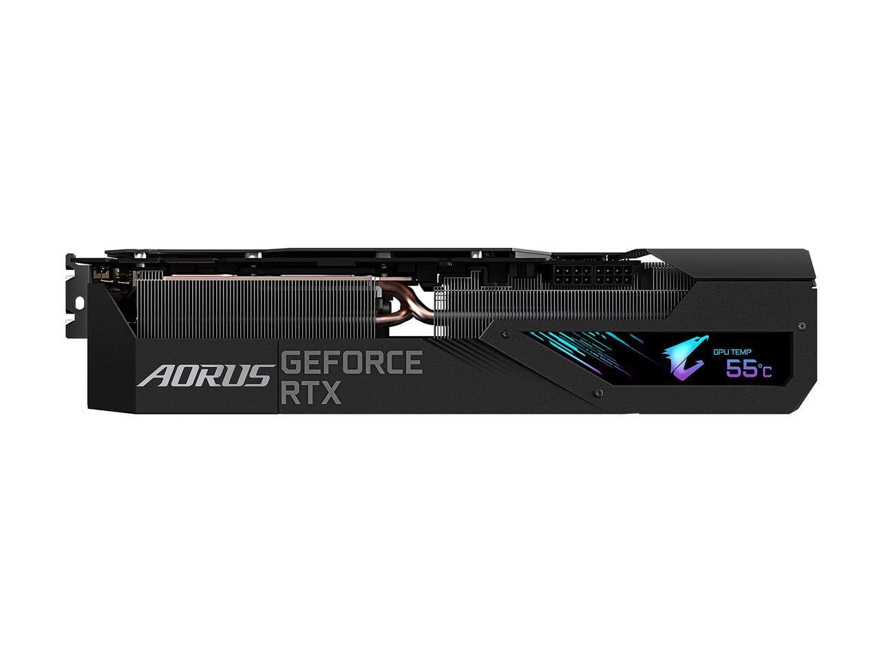 Gigabyte AORUS GeForce RTX 3090 Master 24G Graphics Card, Max Covered Cooling, 24GB 384-bit GDDR6X, GV-N3090AORUS M-24GD Video Card