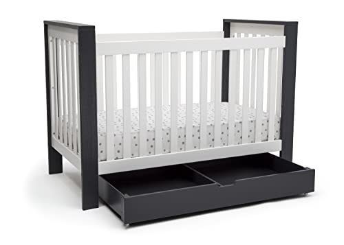 Delta Children Under Crib Roll-Out Storage - Greenguard Gold Certified, Midnight Grey