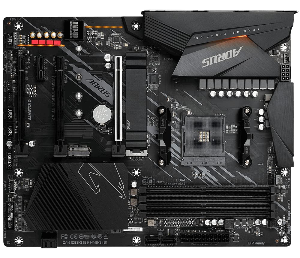 Gigabyte B550 AORUS Elite V2 Motherboard (AM4/DDR4 3200MHz/HDMI/DisplayPort/M.2/USB 3.2) - 9MB55AEL2-00-10