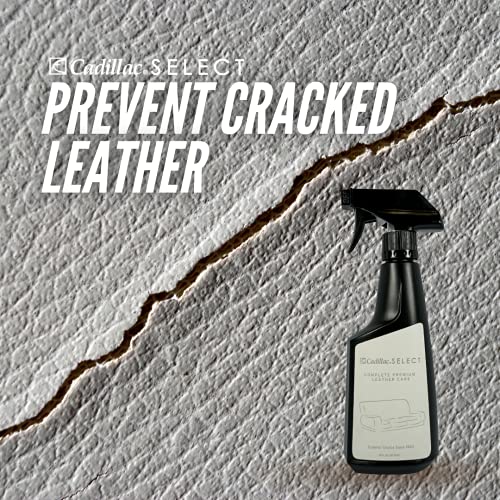 Cadillac Select Leather Furniture Cleaner and Conditioner for Couch, Car Auto Interior Seats, Bags, Jackets, Large Leather Surfaces β Complete Care Spray