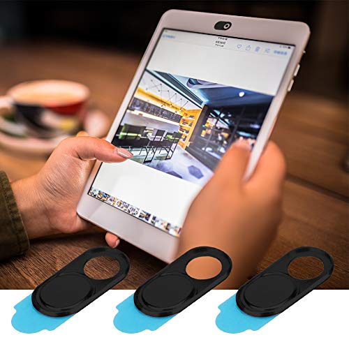 Simple Webcam Cover Sticker, Camera Protect Sticker, Security for Phone Smartphone Len(Black)