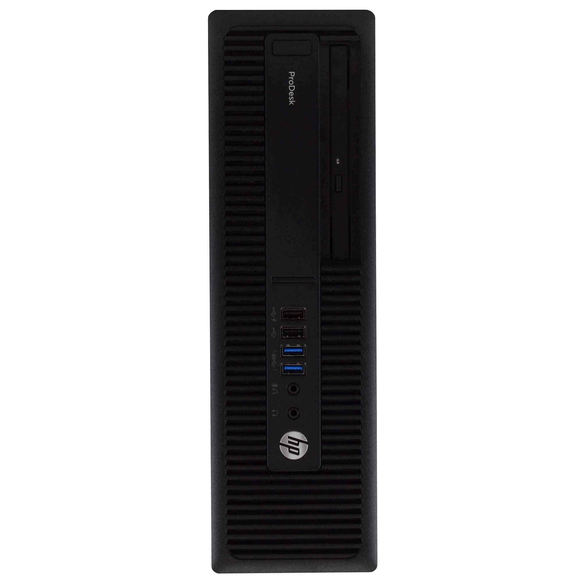 HP 600G2 SFF Desktop Computer PC, Intel i5-6500, 16GB RAM 2TB HDD, Windows 10 Pro, New 23.6 FHD Monitor, New 16GB Flash Drive, RGB Keyboard & Mouse, DVD, WiFi (Renewed)