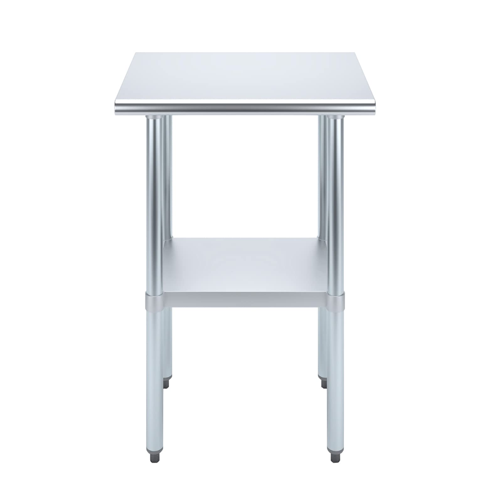 AmGood 18 in. x 24 in. Stainless Steel Work Table | Metal Kitchen Food Prep Table | NSF