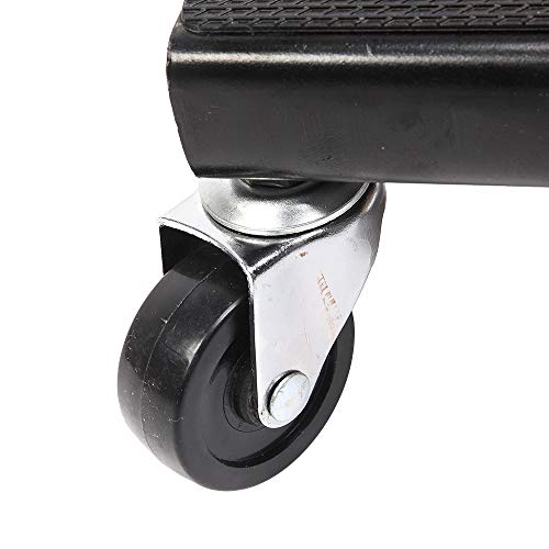 3 Pcs Snowmobile Dolly Set Anti-Slip Snow Mobile Moving Rollers Dollies Movers with Caster Wheels 1500 LBS, Black