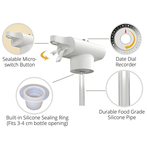 Automatic Electric Rechargeable Milk Dispenser for Fridge Gallon, Drink Dispenser for Kids / Elderly, Leakproof Beverage Dispenser for Party / Outdoor