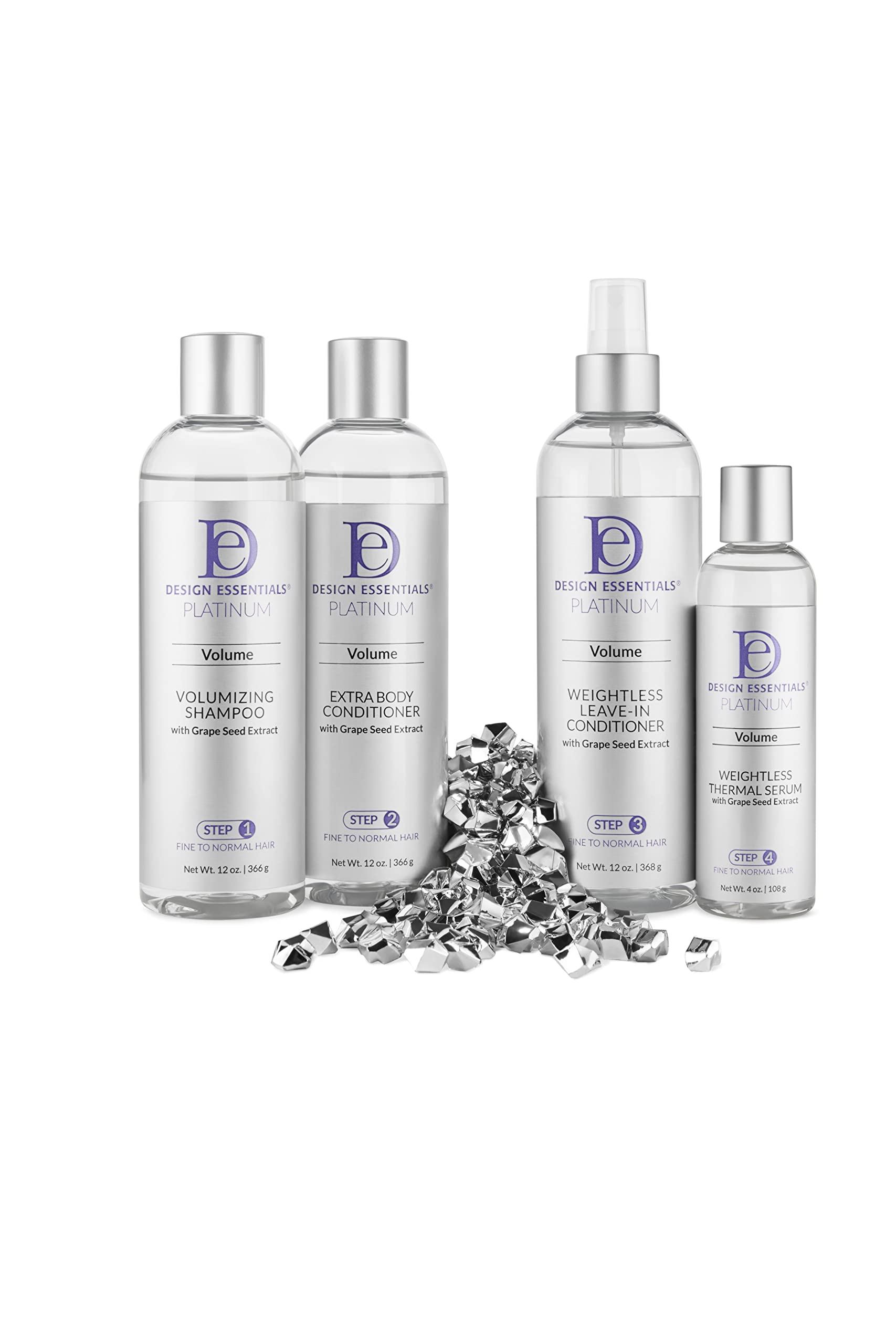 Design Essentials Platinum Volumizing Extra Body Conditioner, Step 2, 12 Ounces