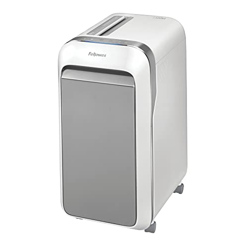 Fellowes Powershred LX22M 20-Sheet 100% Jam-Proof Micro Cut Paper Shredder for Office and Home, White 5263201