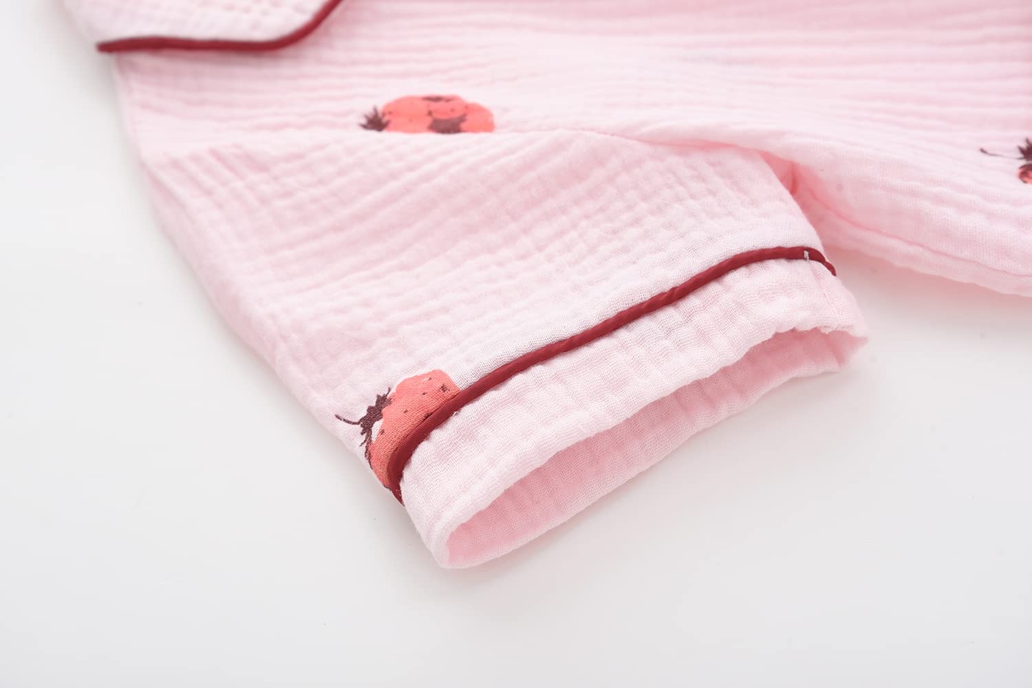 BINIDUCKLING Baby Pajamas Summer Short Pjs for Toddler Girls 3T Strawberry