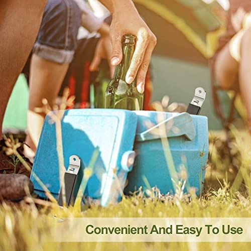 BEATURE Bottle Opener - 3 Pieces Magnetic Beer Bottle Openers - Metal Can Punch Opener Magnet for Fridge, 3 Colors