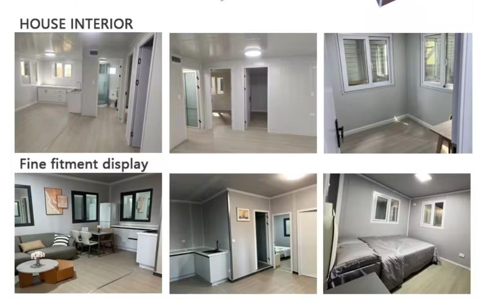 40 ft Mobile Home, Expandable Container House, 3 Bedrooms, One Living Room, One Kitchen, One Bathroom, 12KW Power Consumption Custom Design Container Mobile House Extendable Container House