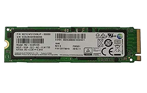 for Samsung SM961 MZVPW256HEGL MZ-VPW2560 256GB 960 Pro Serie NVMe M.2 2280 NGFF SSD PCIe 3.0 x4