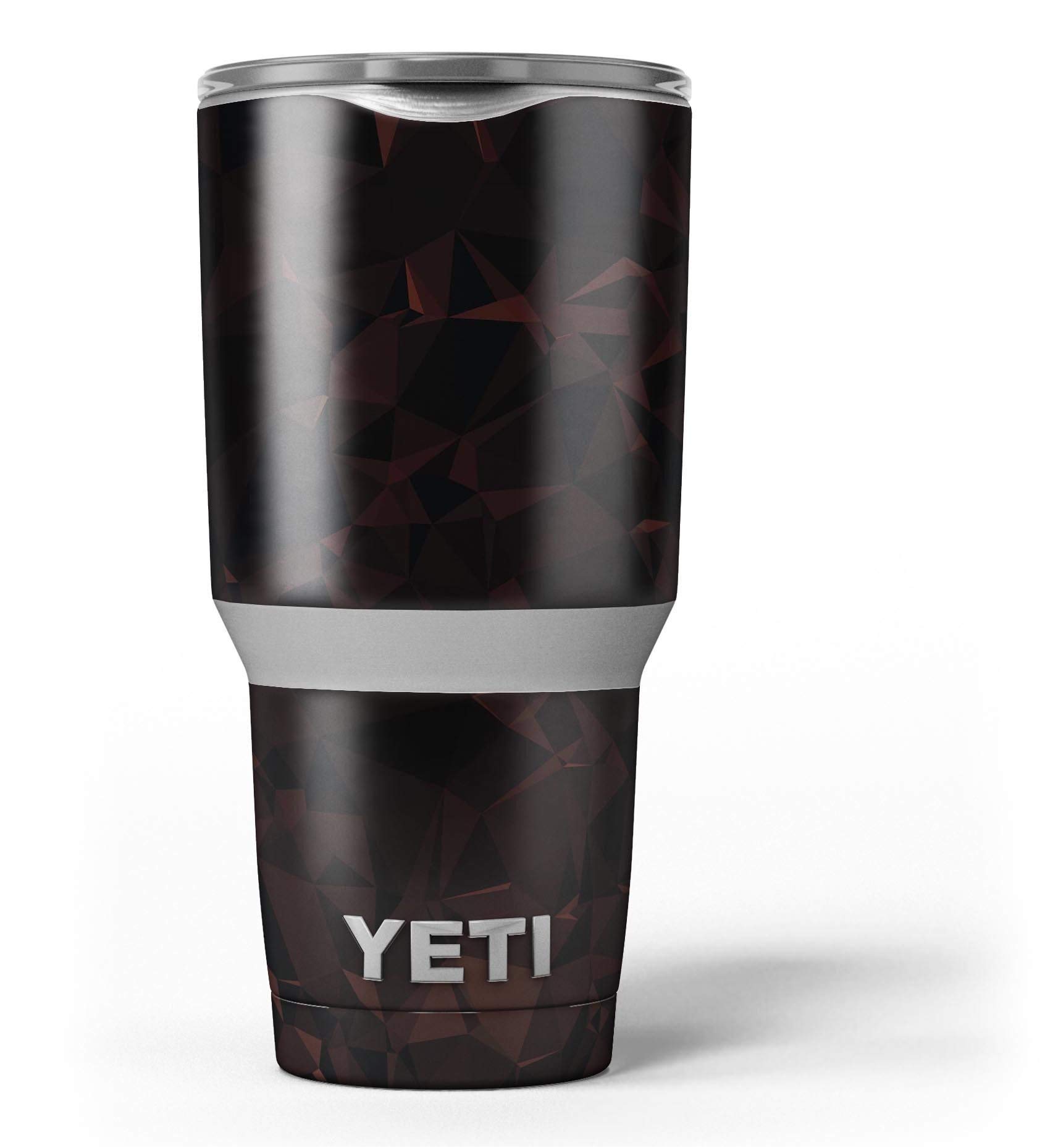 Design Skinz Dark Geometric V1 - Skin Decal Vinyl Wrap Kit Compatible with The Yeti Rambler Cooler Tumbler Cups