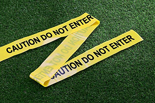 PS DIRECT PRODUCTS: Caution/Do Not Enter Tape 3 inch x 1000 feet Bright Yellow w/Bold Black Legend for Best Readability Maximum Visibility Designed for Danger/Hazardous Areas