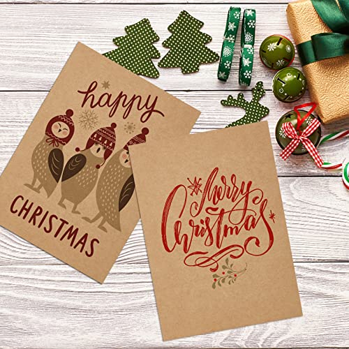 Brown Craft Cardstock 5x7 Blank Cards,Goefun 100 Pack 80lb Cover Card Stock for Invitations, Business, Greeting Cards, DIY Card Making