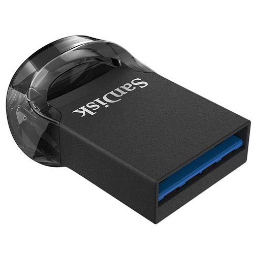 SanDisk 128GB Ultra Fit USB 3.1 Flash Drive Low Profile (SDCZ430-128G-G46) High Speed Memory Pen Drive Bundle with 1 Everything But Stromboli Lanyard
