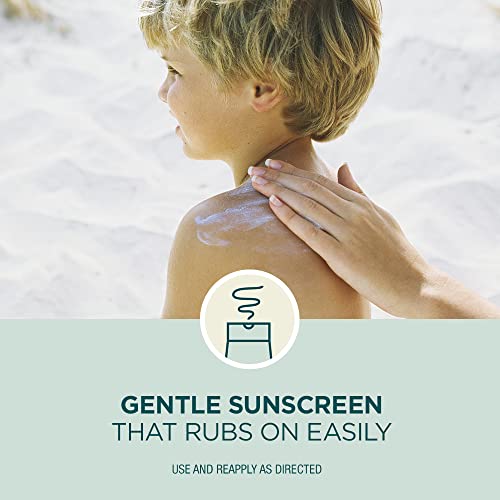 Coppertone Pure and Simple Kids Sunscreen Lotion, Zinc Oxide Mineral Sunscreen for Kids, Tear Free, Broad Spectrum SPF 50 Sunscreen, 6 Fl Oz Bottle
