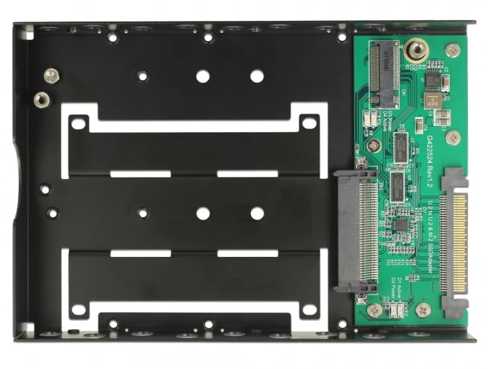 DeLOCK U.2 SFF-8639 to M.2 NVMe Key M/U.2 SFF-8639 Mounting Frame Converter with