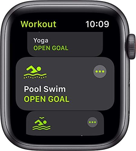 Apple Watch SE (GPS, 44mm) - Space Gray Aluminum Case with Midnight Sport Band (Renewed)