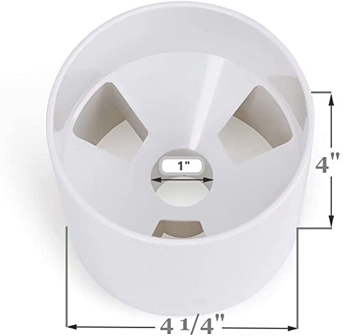 2 pcs Golf Hole Putting Cup for Practice Putting Green | Set of 2 Golf Cups - Conform to USGA Regulations, ABS Ivory White, Dimension 4" Depth, Diameter 4 1/4 inches, 1" Center Hole & 0.12" Thickness