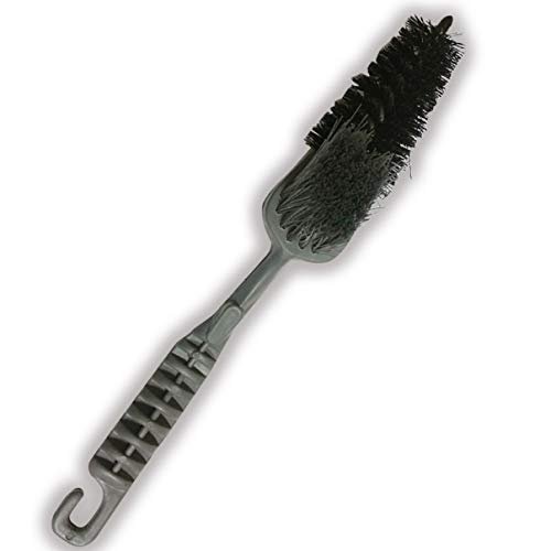 Coralpearl Alloy Wheel Cleaning Scrub Brush Wire Tire Rim Detailing Cleaner Tool With Bottle Brush,Scrubber and Scraper for Washing Car,Bicycle,Motorcycle,Auto