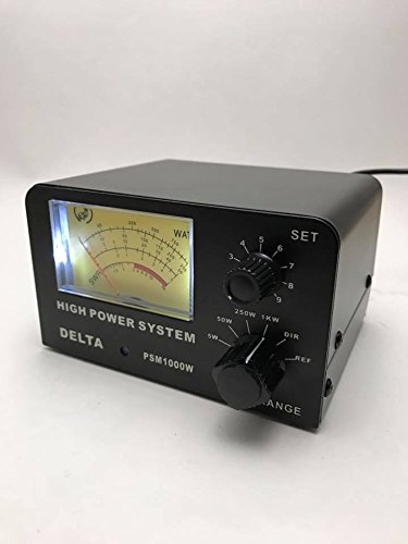 Delta PSM1000W 1000 WATT SWR & Power Meter Compatible for CB Antenna Meter 24-30 MHz