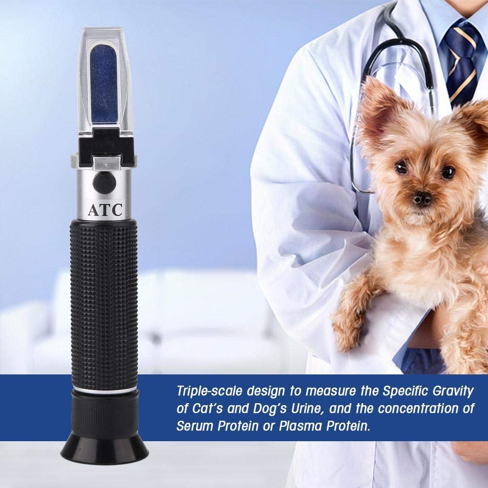 Gravity Refractometer,RZ126 Handheld Pet Cat Dog Urine Specific Gravity Refractometer Pet Medical Tool
