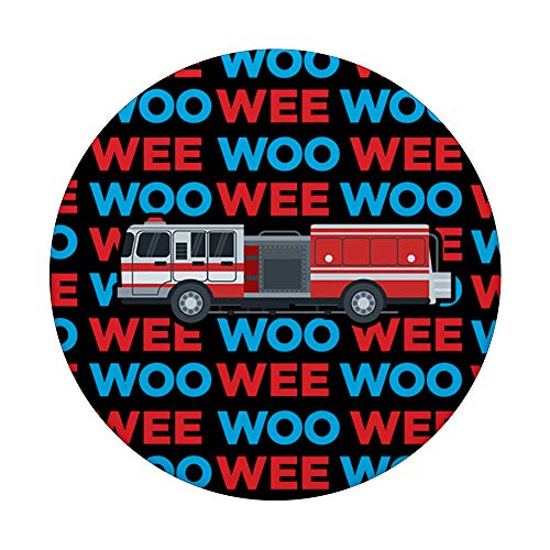 Fire Truck Engine Firefighter for Kids Wee Woo Emergency PopSockets Swappable PopGrip