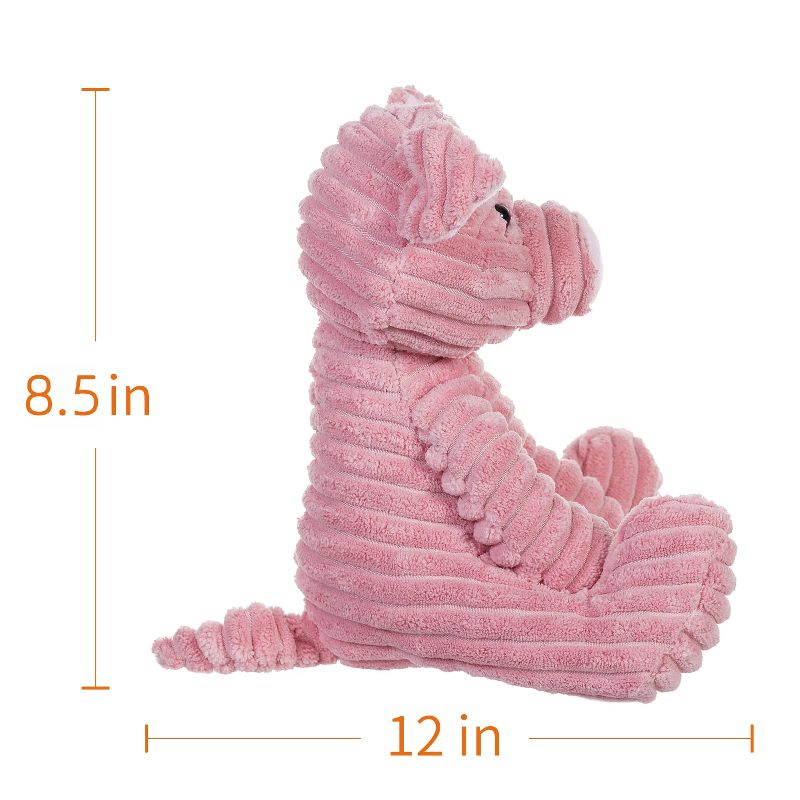 Apricot Lamb Plush Toys Corduroy Pig Stuffed Animal Soft Cuddly Perfect for Child (Corduroy Pig,8.5 Inches)