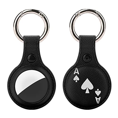 Ace of Spades Poker Apple Air Tag Tracker Case Cover for AirTag Holder Protector Storage Bag