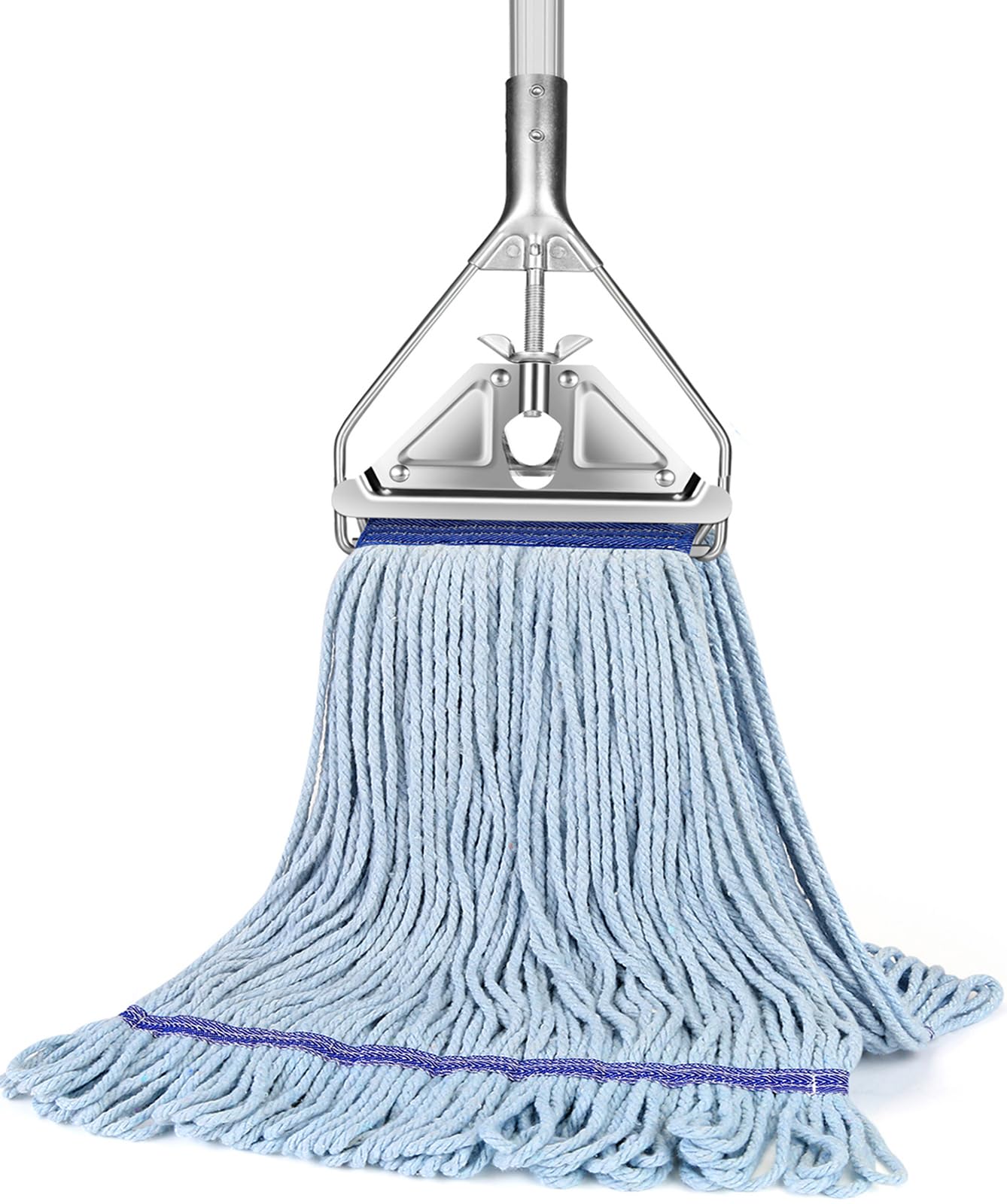 String Mop Heavy Duty for Floor Cleaning- Industrial Commercial Mop with 59inch Mop Handle, Wet Mop for Home,Garage,Office, Workshop, Warehouse Floor Cleaning