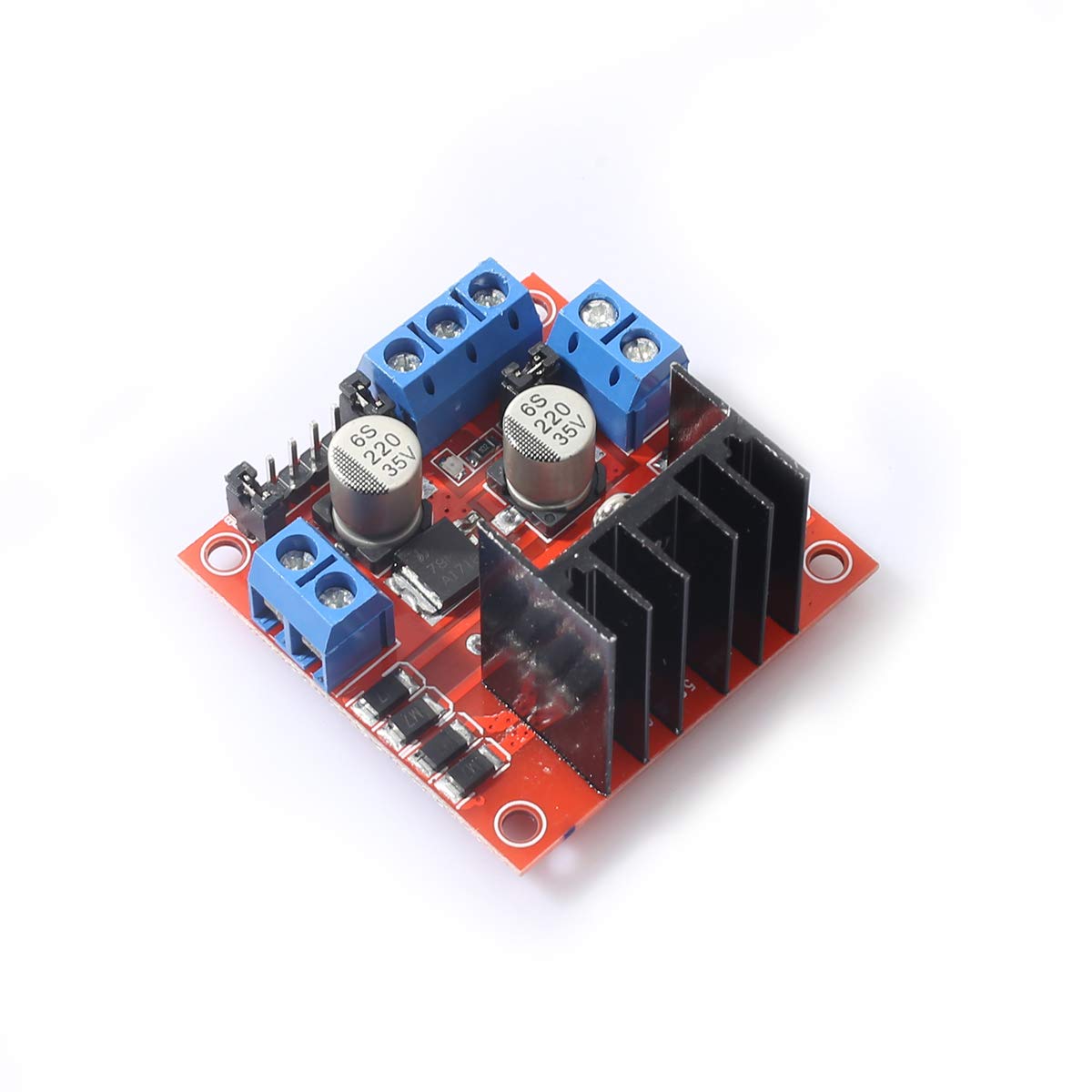 DEVMO 10 Packs L298N Motor Drive Controller Board Module Dual H Bridge DC Stepper Compatible with Ar-duino Electric Projects, Smart Car Robot
