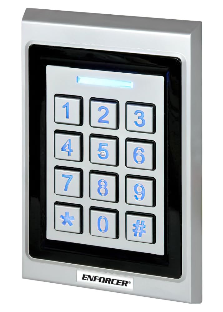 Seco-Larm SK-B141-PQ Bluetooth Access Controller, Single-Gang Keypad with Prox; App-Based Programming; Secure, Integrated Wireless Technology; 1000 Users; IP65 Weather Resistant