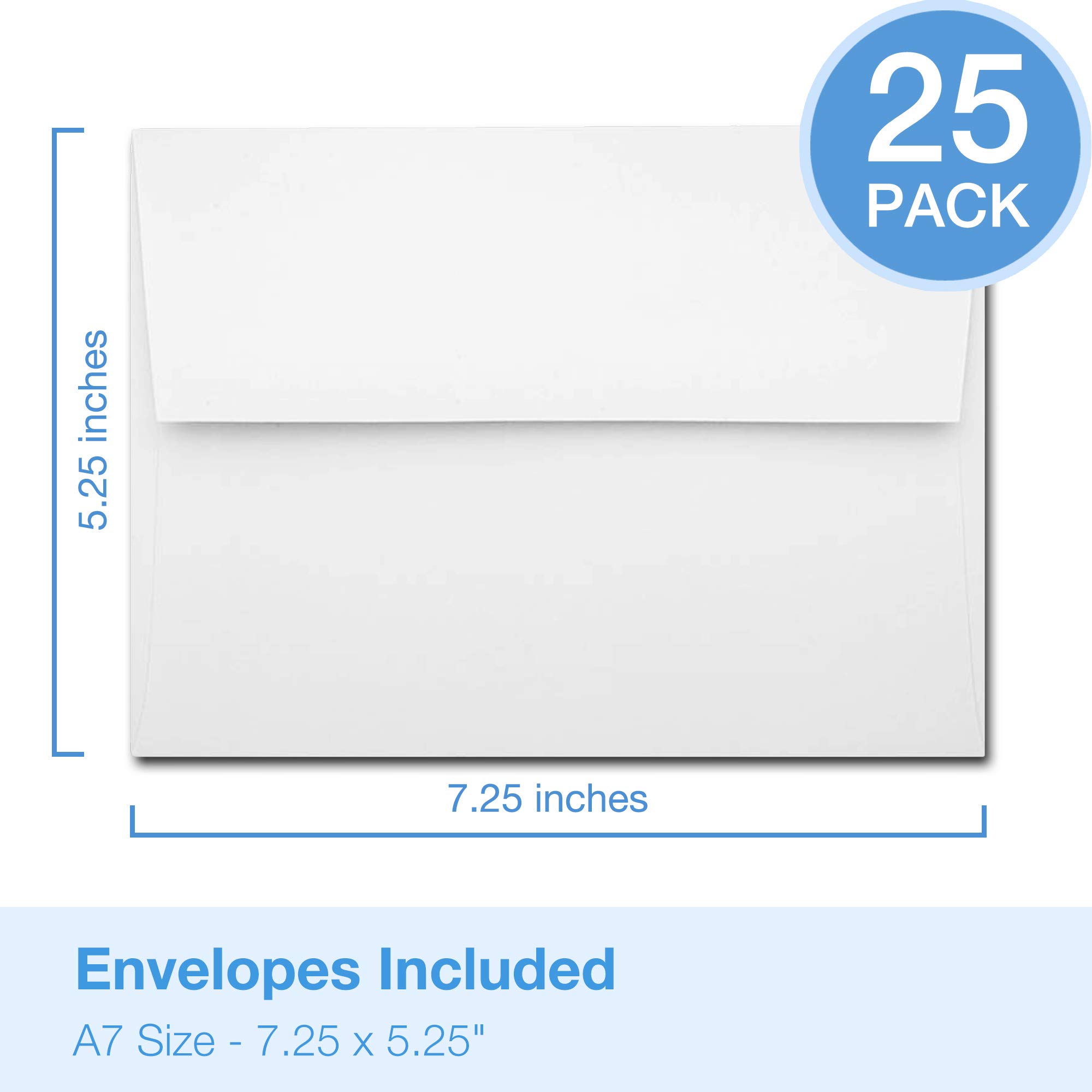 Set of 25 Baby Shower Invitations for Boy with Envelopes, Diaper Raffle Tickets and Baby Shower Book Request Cards