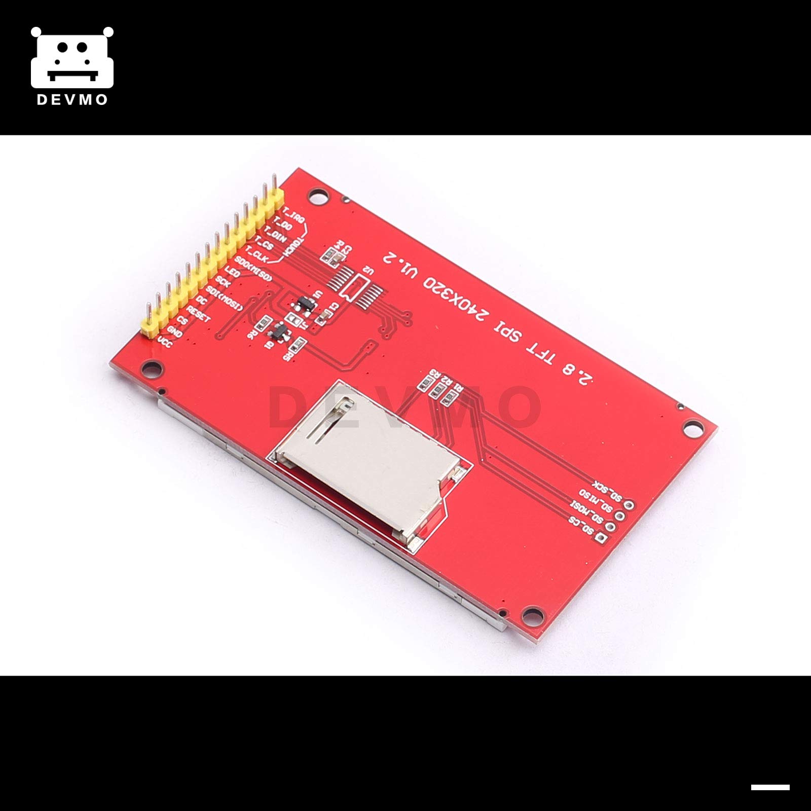 DEVMO ILI9341 2.8" SPI TFT LCD Display Touch Panel 240X320 with PCB 5V/3.3V STM32 Without Touch