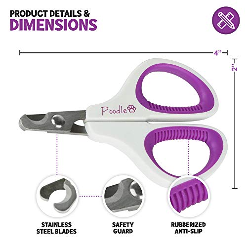 Cat Nail Clipper, Dog Nail Trimmers โ Pet Claw Scissors for Cats, Dogs, Rabbits & Small Animals โ Sharp Stainless Steel Professional Grooming Tool - Gentle Yet Effective